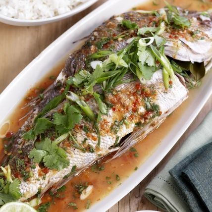 Barbecued whole snapper with lime and chili - Aussie Seafood House