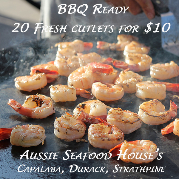 Sizzling BBQ Prawns DIY ... 15 for $12 aprox - Aussie Seafood House